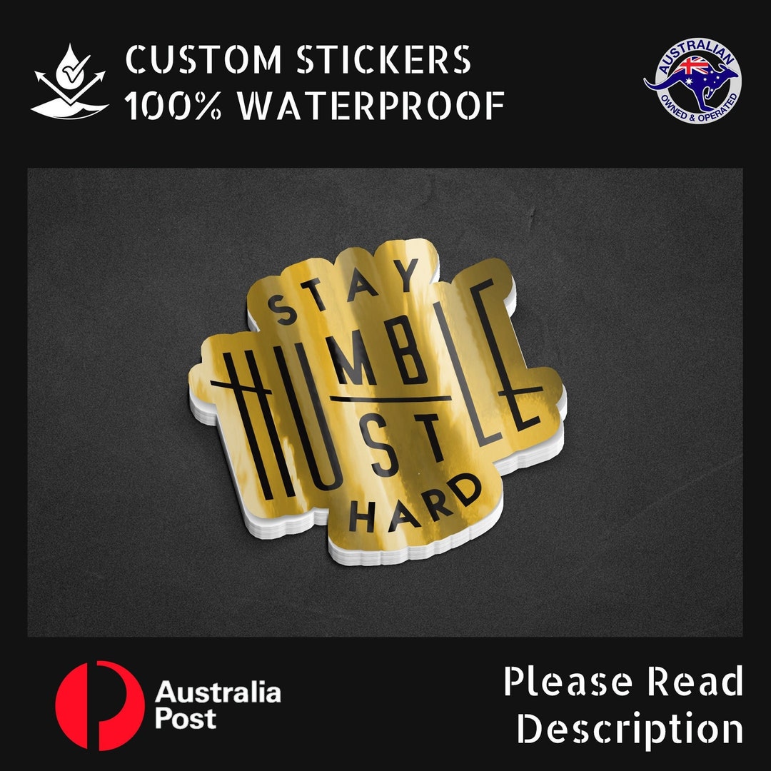 Custom Gold Stickers, Metallic Gold Sticker, Die-cut Stickers, Logo ...