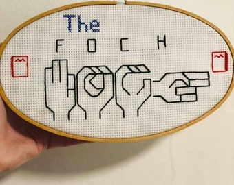 Cross Stitch Sign Language - Etsy