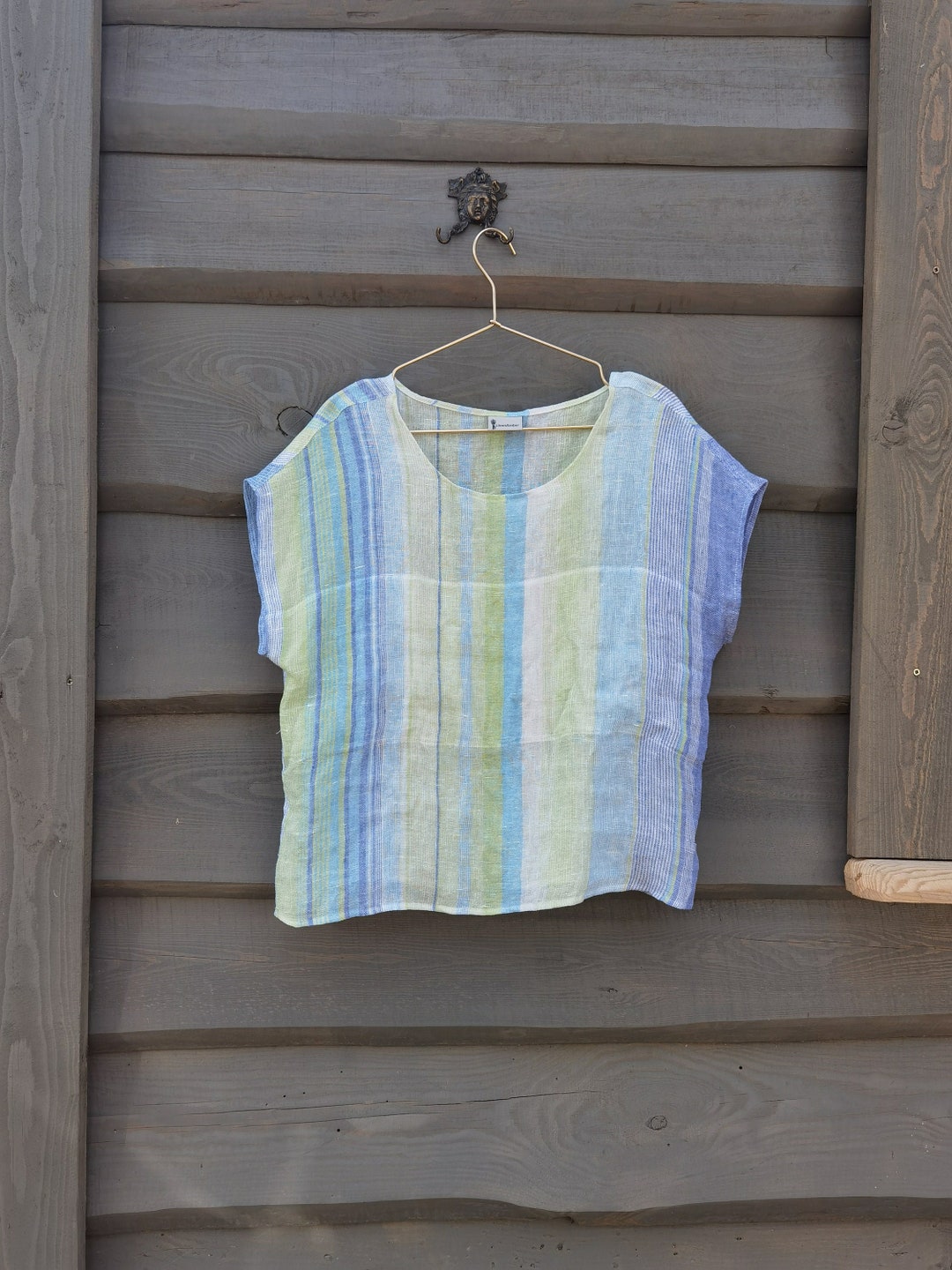 Lightweight Linen Top Linen Blouse Linen Top Natural Linen Linen Casual ...