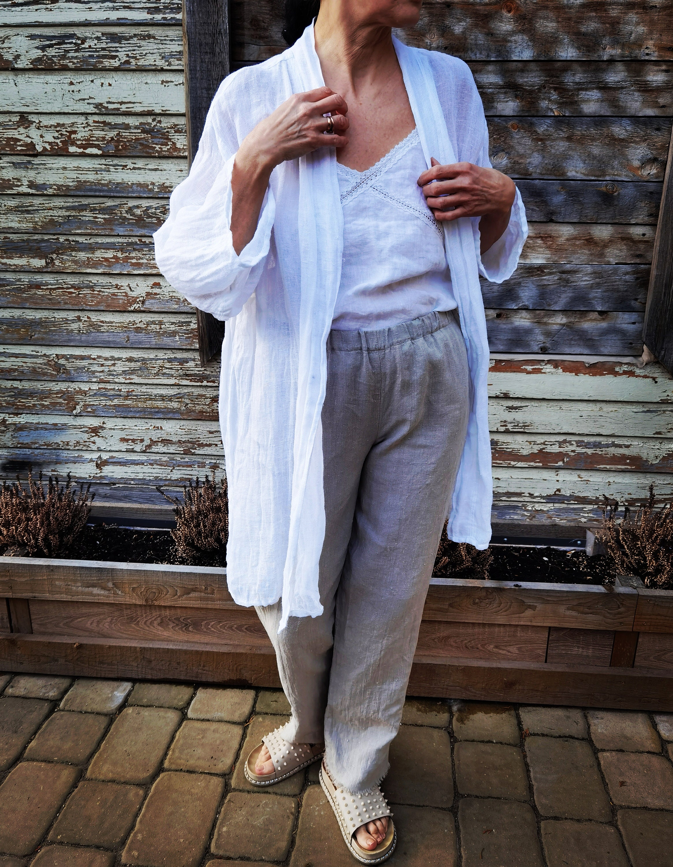 Light linen kimono Linen kimono Linen wrap Linen | Etsy