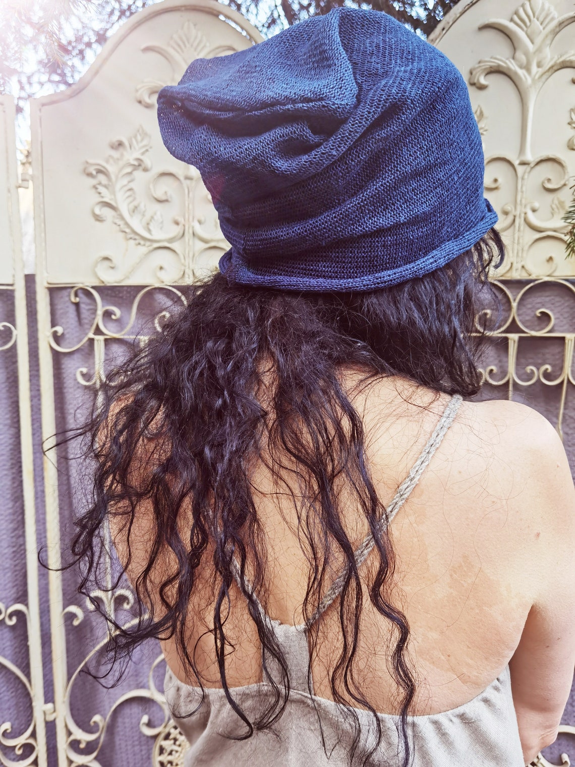 Unisex Beanie Linen Summer Beanie Slouchy Beanie - Etsy