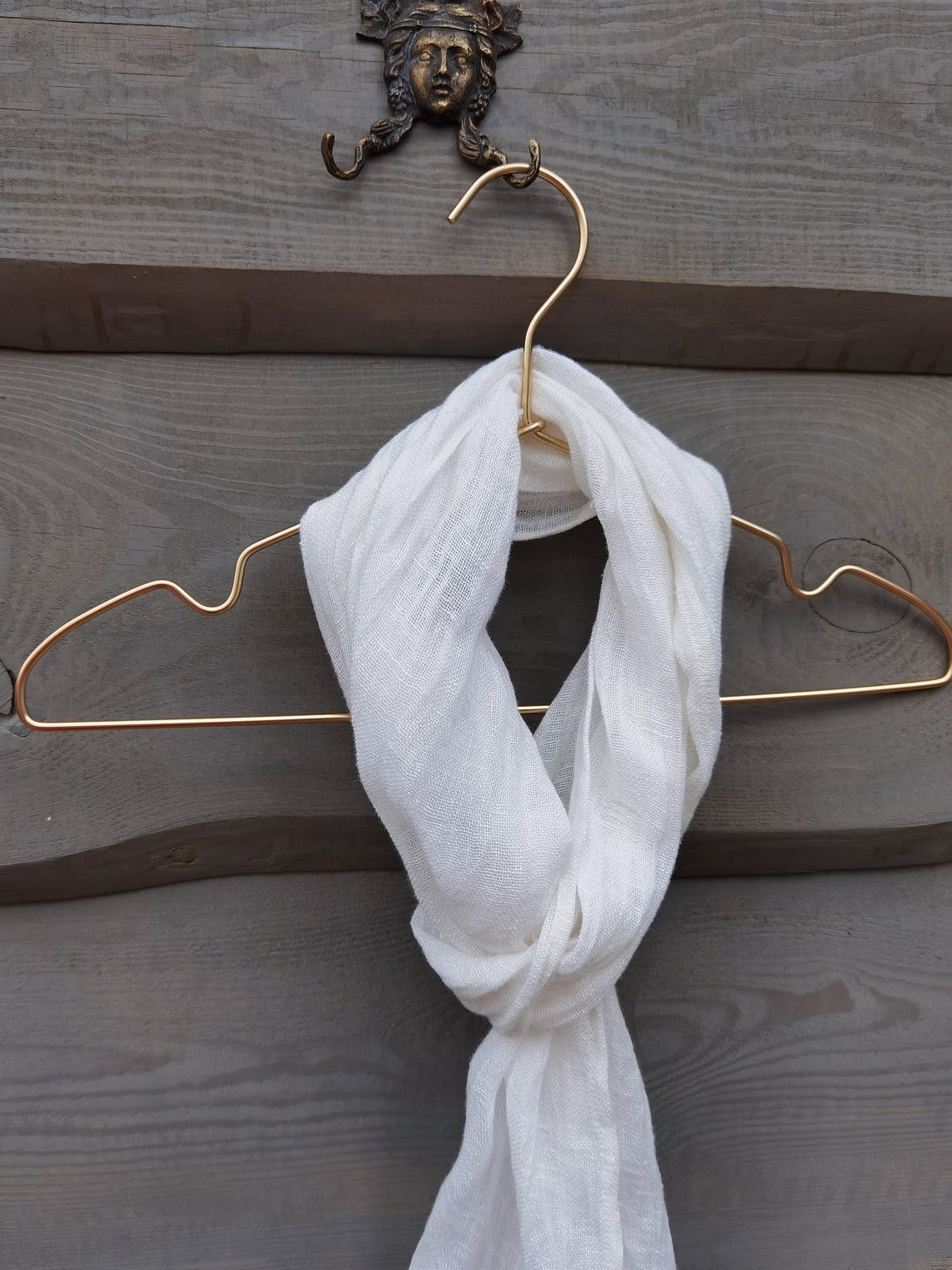 Linen Scarf Natural Scarf Linen Scarf Summer off White - Etsy
