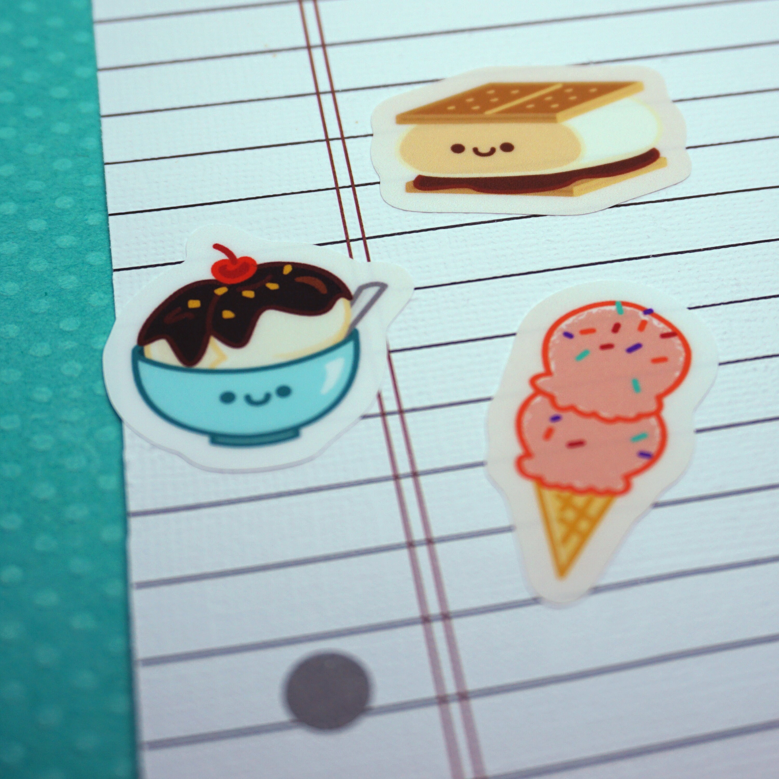 Sweet Treats Sticker Sheet Dessert Cake Cheesecake Ice Cream - Etsy