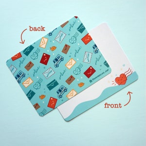 Snail Mail Notecard Set of 8 | Cute Letter Notes | Love Post Office ...