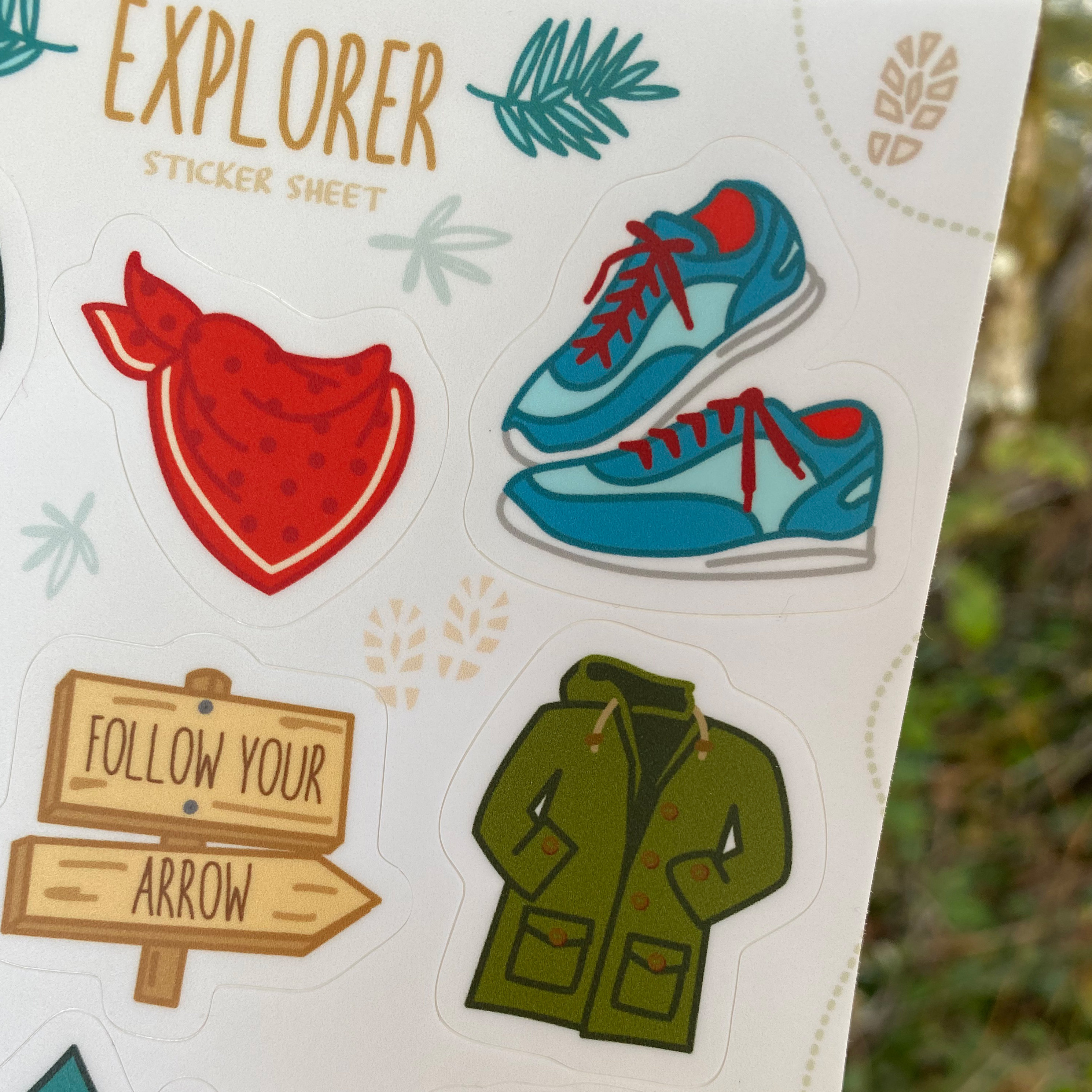 Explorer Sticker Sheet / Linda aventura senderismo ropa equipo - Etsy ...