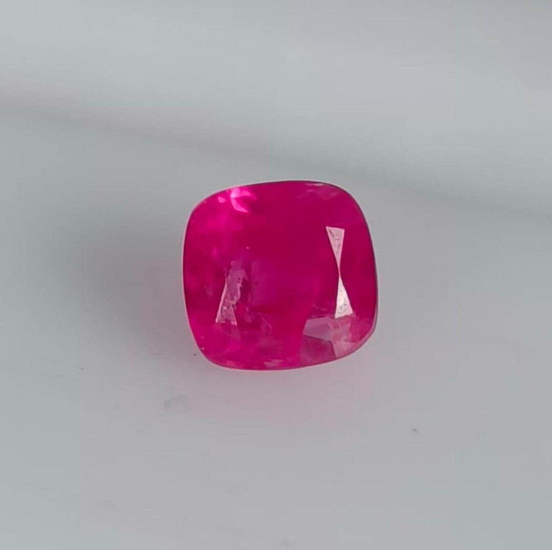 NO HEAT Pink Burma Ruby Cushion Cut, Rarely Find No Heat Ruby , Ruby ...