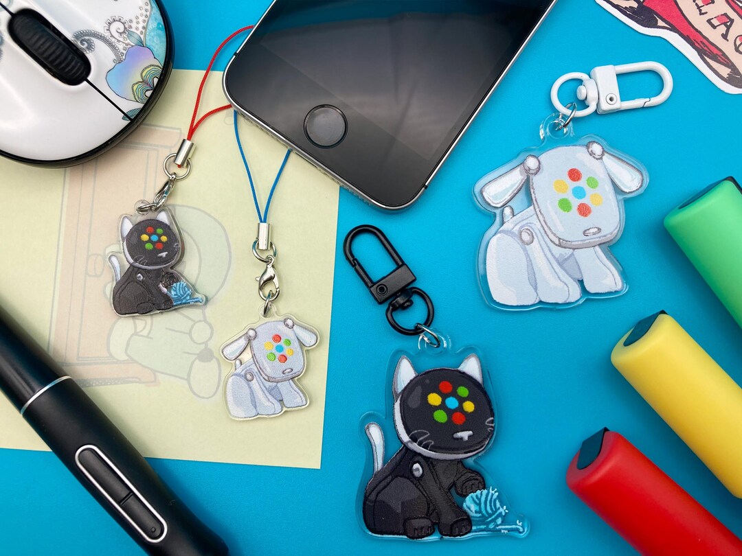 Idog and Icat Mini and Full Size Acrylic Charms - Etsy