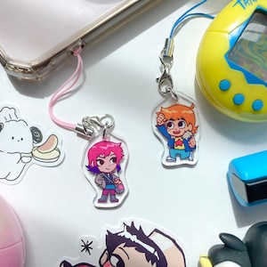 Scott Pilgrim Mini Acrylic Phone Charm Keychains - Etsy