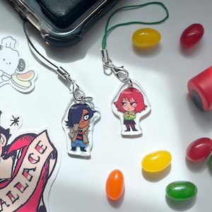 Scott Pilgrim Mini Acrylic Phone Charm Keychains - Etsy