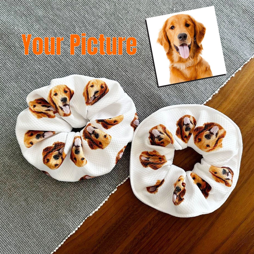 Custom Human Scrunchie, Personalized Hair Tie, Pet Loss Girl Scrunchie ...