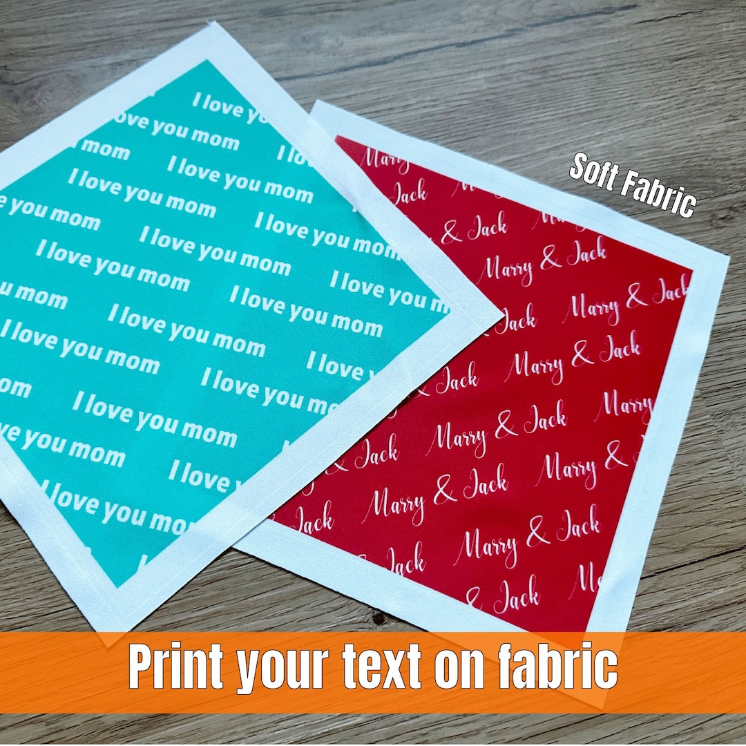 Your Text on Fabric, Memory Quiltblocks, Picture Quilts, Print Your ...