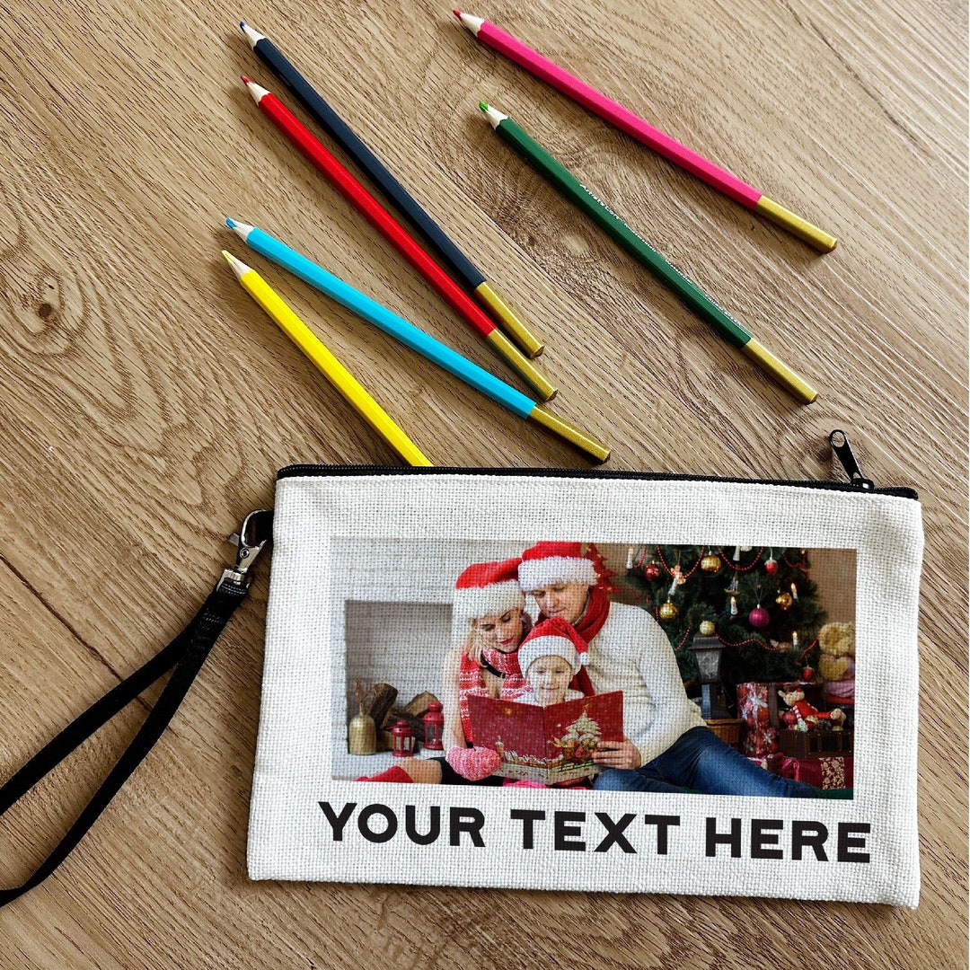 Personalized Photo and Name Pencil Case, Your Photo and Your Text, Best ...