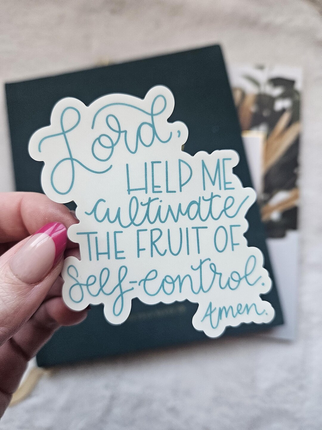 The Fruit of Self-control, Christian Prayer Sticker, Faith-based ...