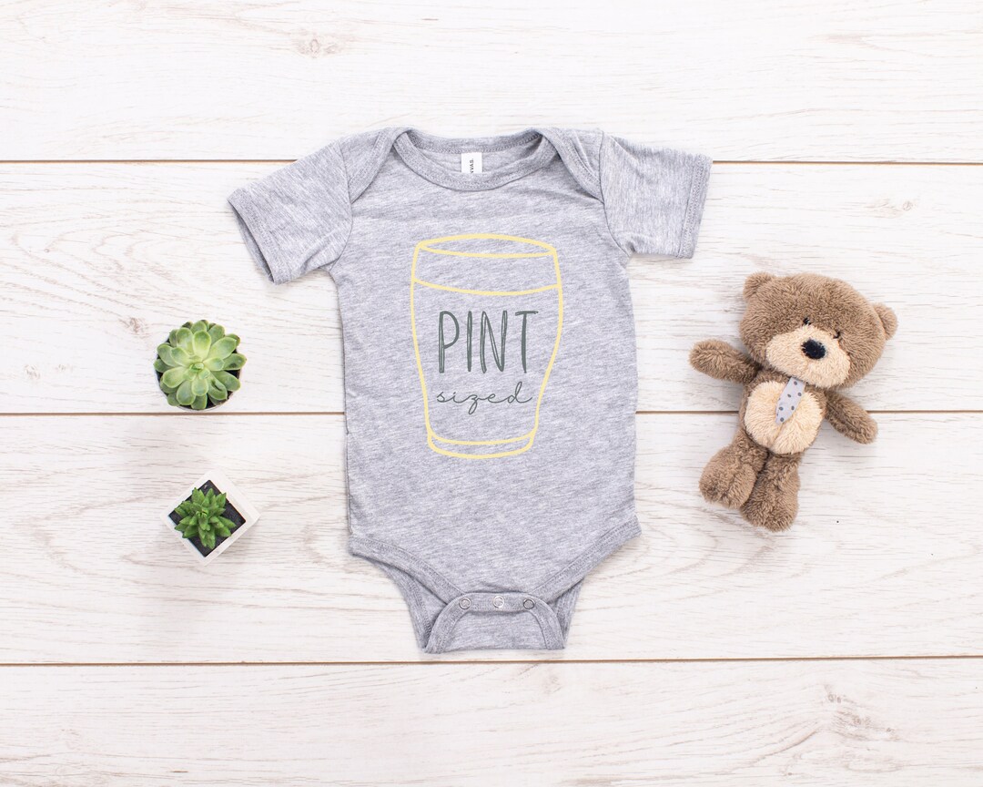 Pint Sized Baby Short Sleeve One Piece Half Pint Baby Onesie - Etsy