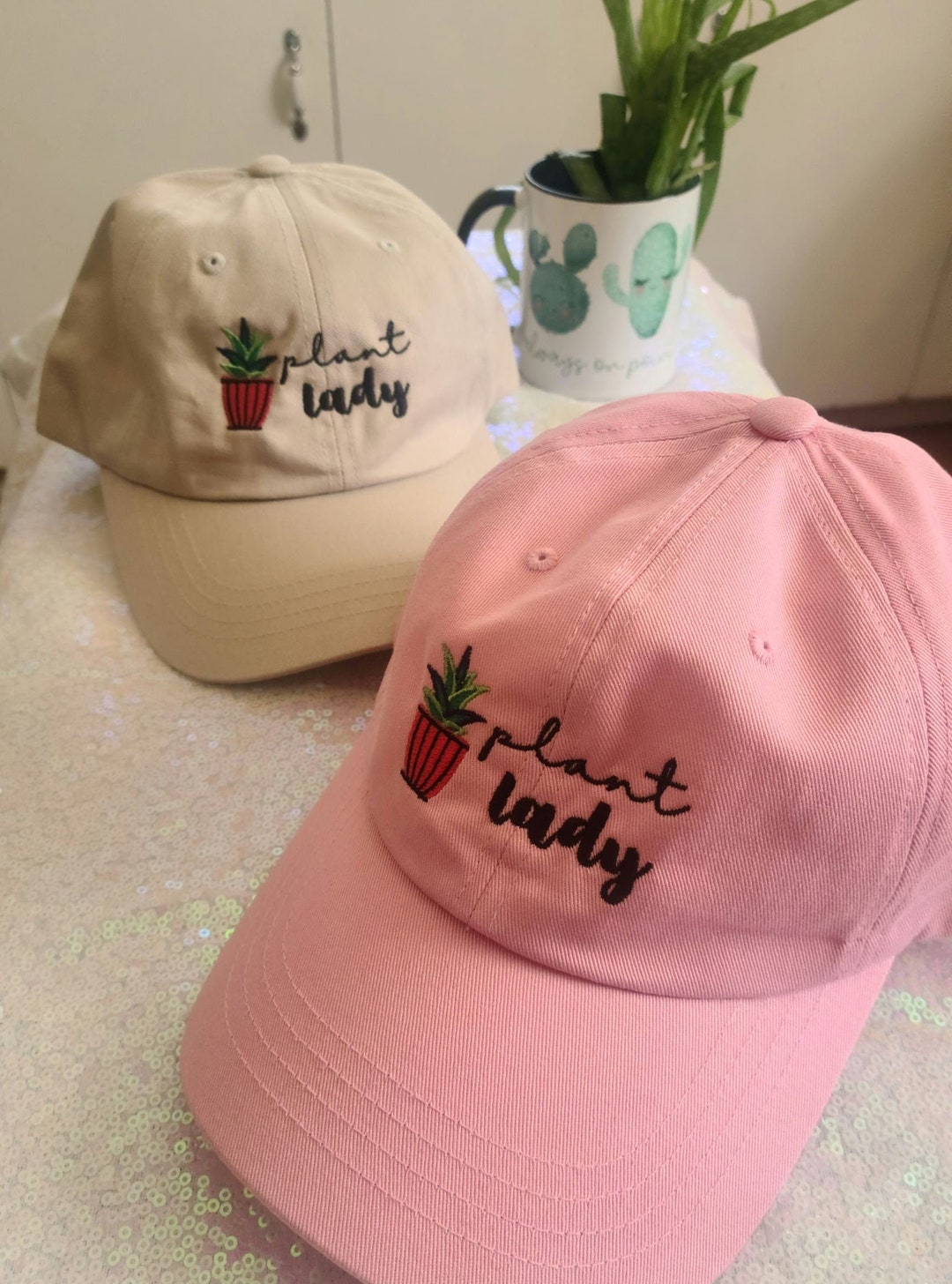 Plant Lady Embroidered Hat, Plant Hat, Gift for Plant Lovers, Gardening ...