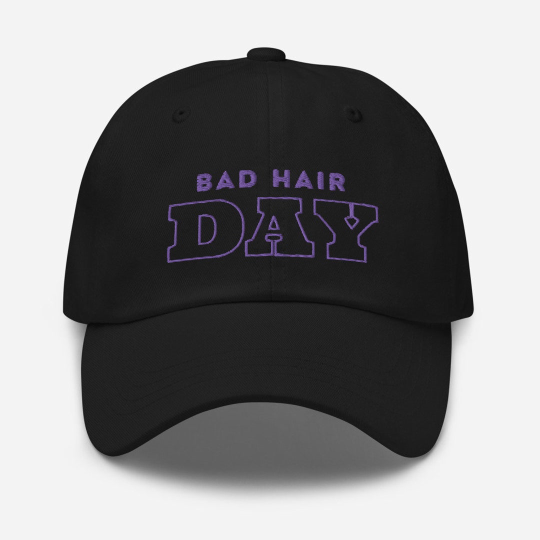 Bad Hair Day Baseball Hat, Hats for Her, Bad Hair Day Embroidered Hat ...