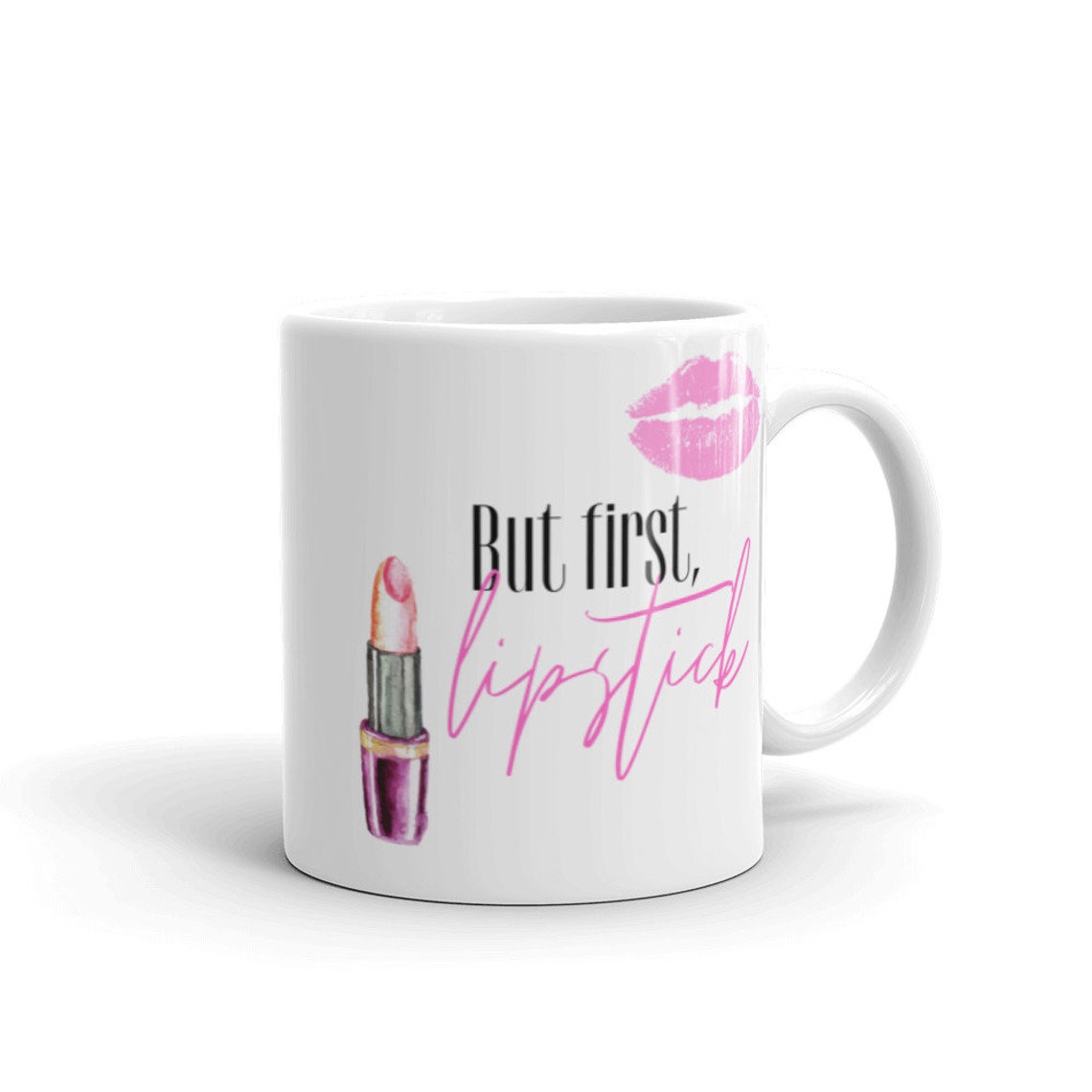 But First Lipstick Makeup Coffee Mug, Quote Gift Mug, Makeup Artist ...