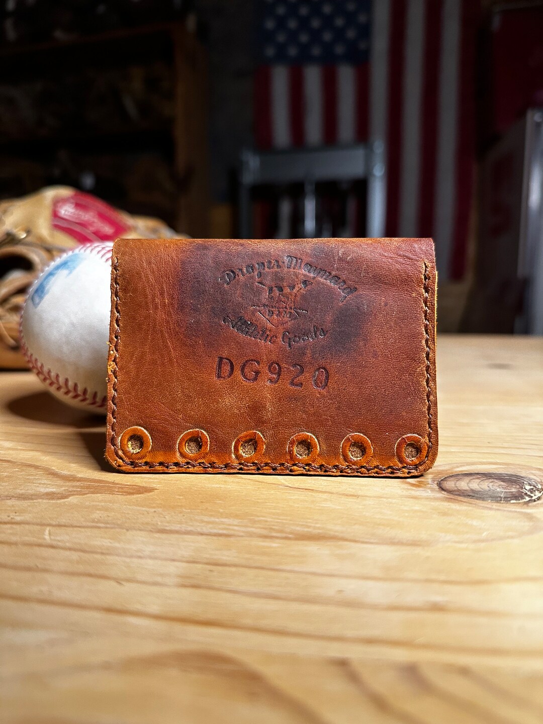 Baseball Glove Bifold Wallet - Etsy