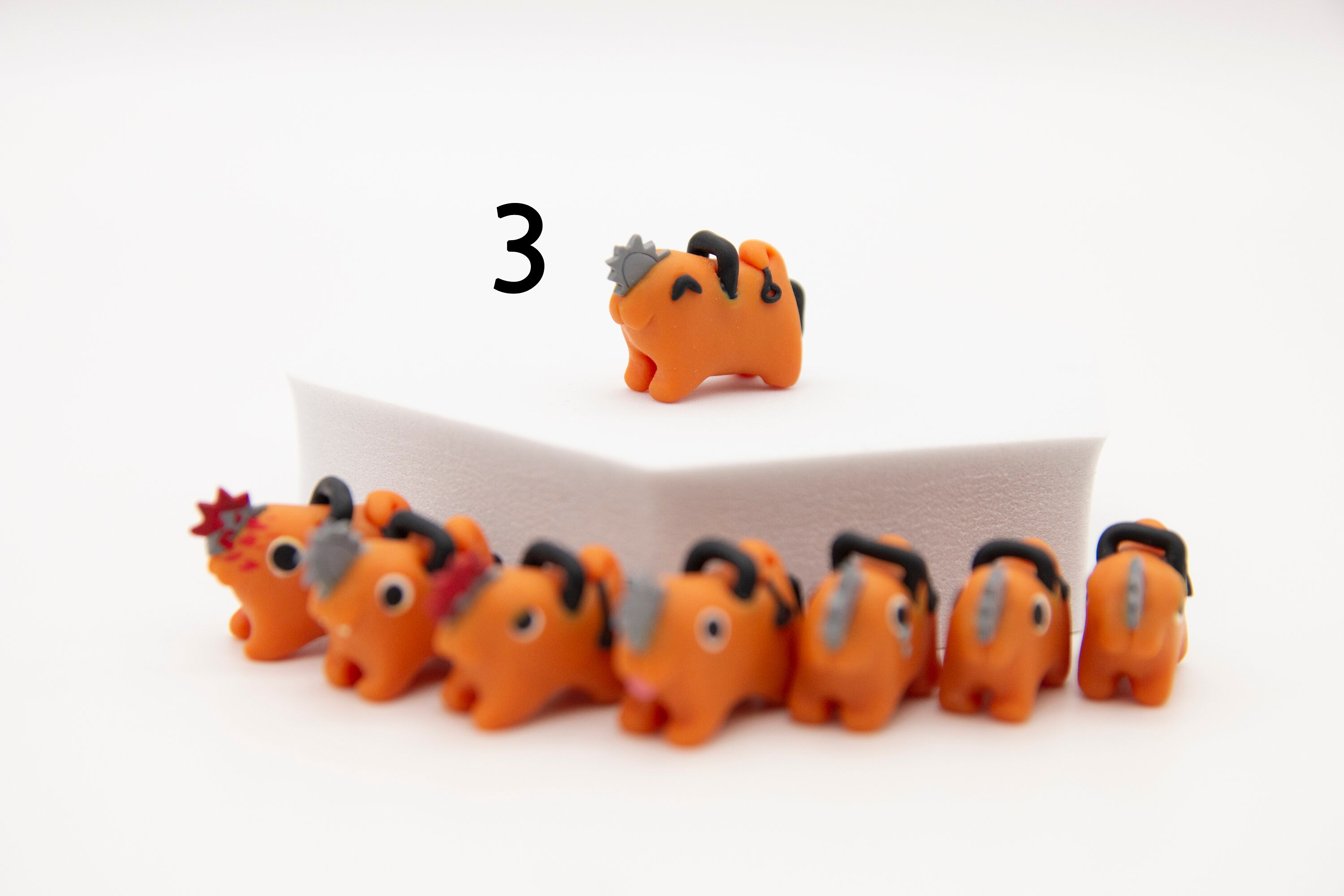 Mini Devil Chainsaw Dog Desk Buddy Anime Character Figure - Etsy