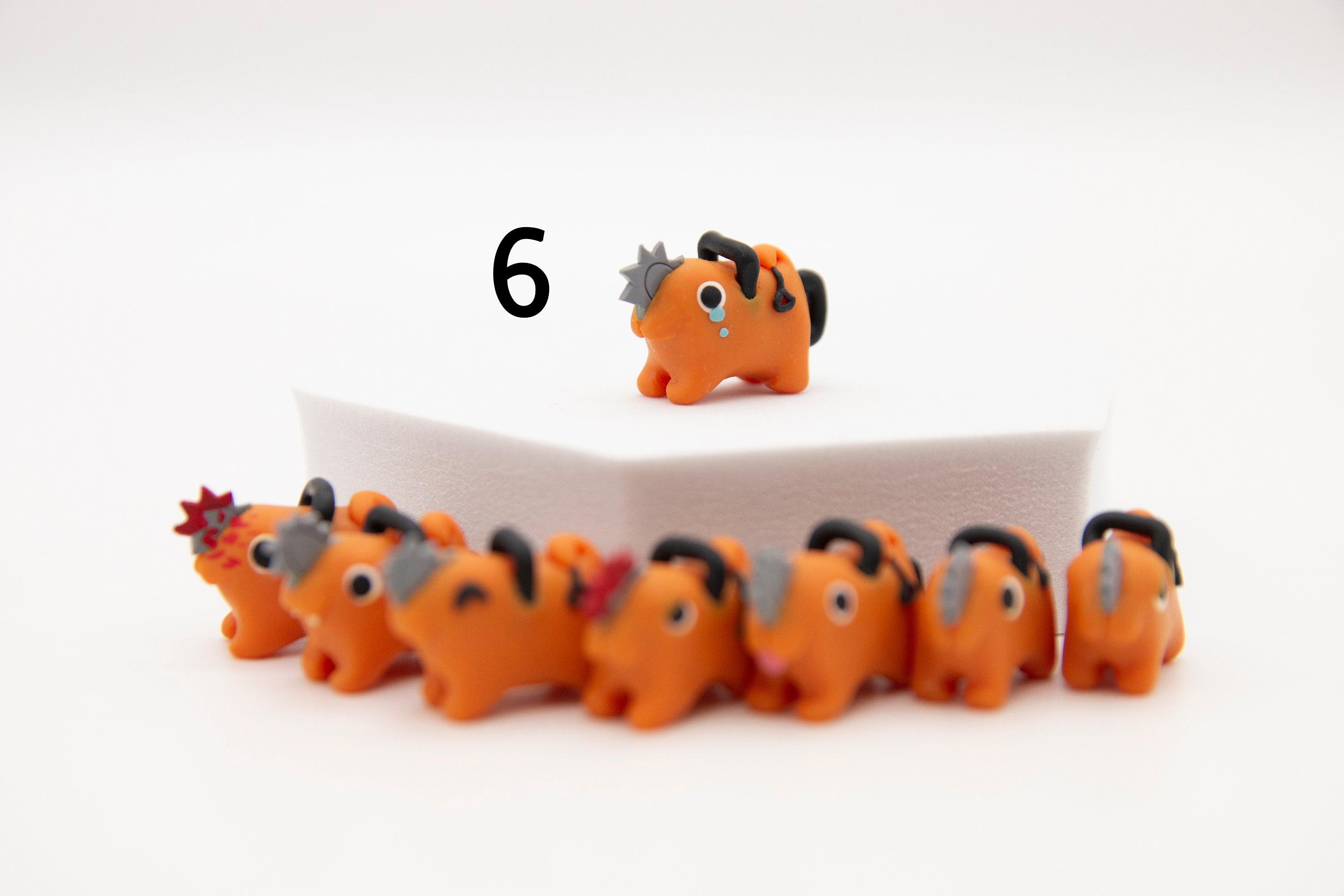 Mini Devil Chainsaw Dog Desk Buddy Anime Character Figure - Etsy