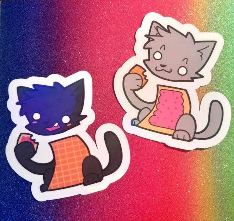 Nyan Cat and Tac Nayn Stickers - Etsy