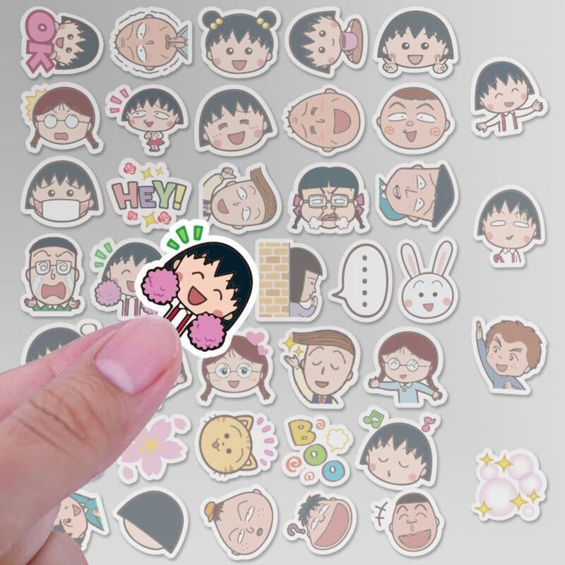 40 PCS Chibi Maruko Chan Sticker Pack | Kawaii Sticker | Journaling ...