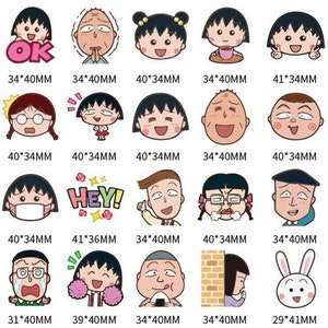 40 PCS Chibi Maruko Chan Sticker Pack | Kawaii Sticker | Journaling ...