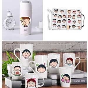 40 PCS Chibi Maruko Chan Sticker Pack | Kawaii Sticker | Journaling ...