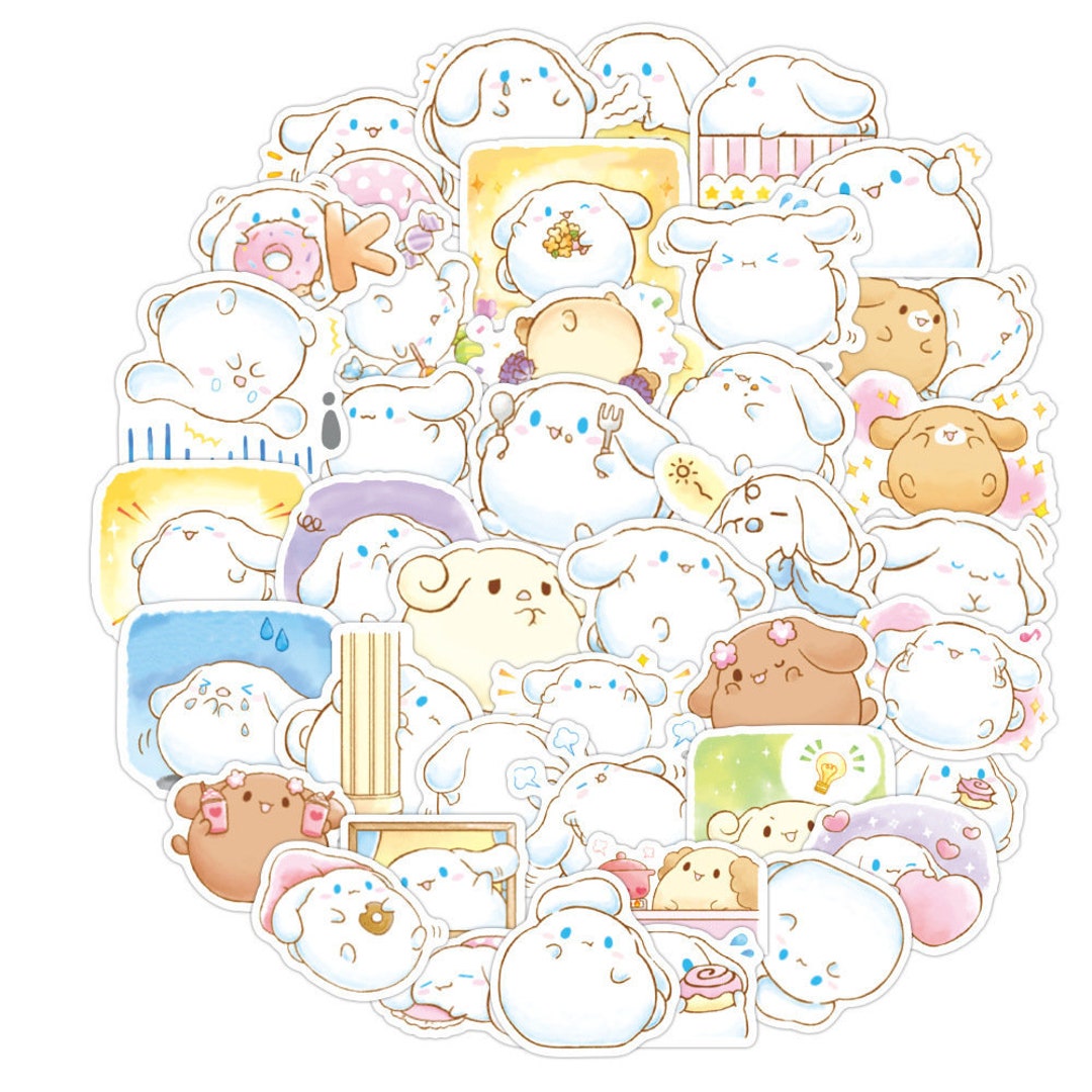 40 PCS Cute Rabbit Sticker Pack Kawaii Sticker Journaling Diary ...