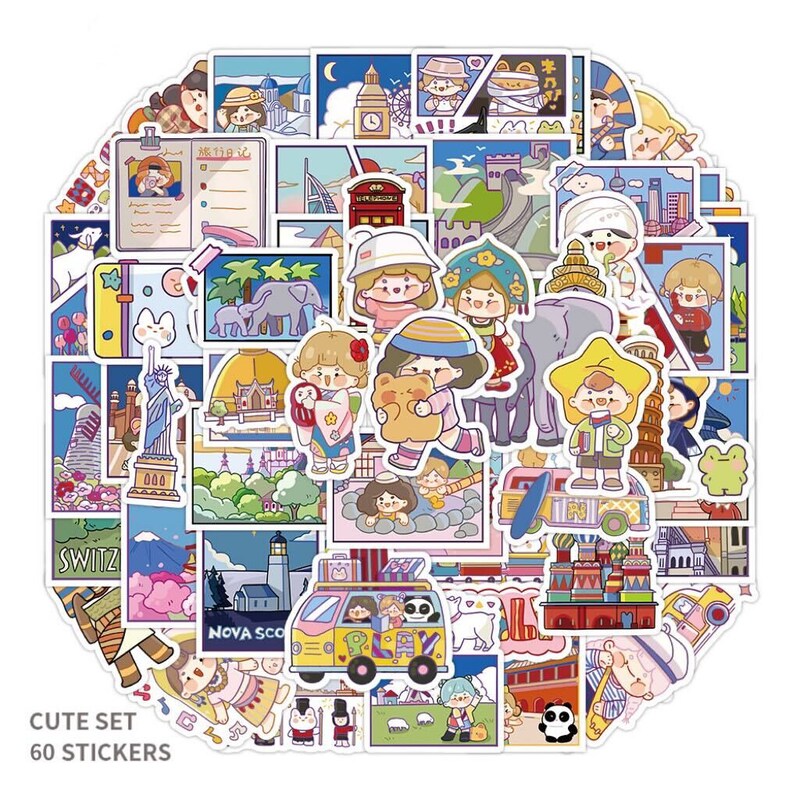 Kawaii Cute Girl Stickers - Etsy