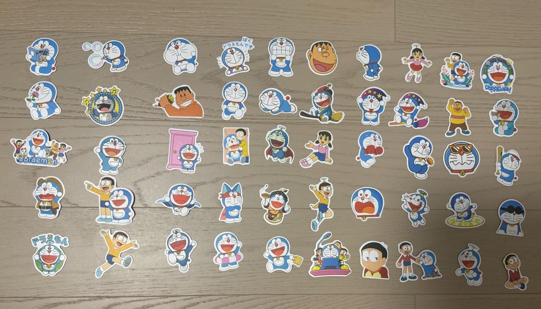 50 PCS Doraemon Sticker Pack | Kawaii Sticker | Journaling Diary ...