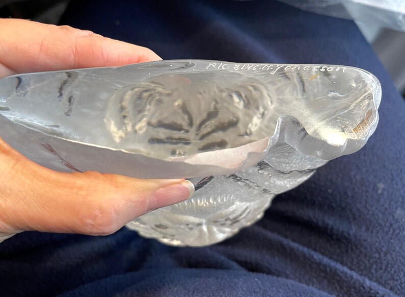 Art Glass Sculpture Paperweight, Signed Paperweight, Art Crystal ...