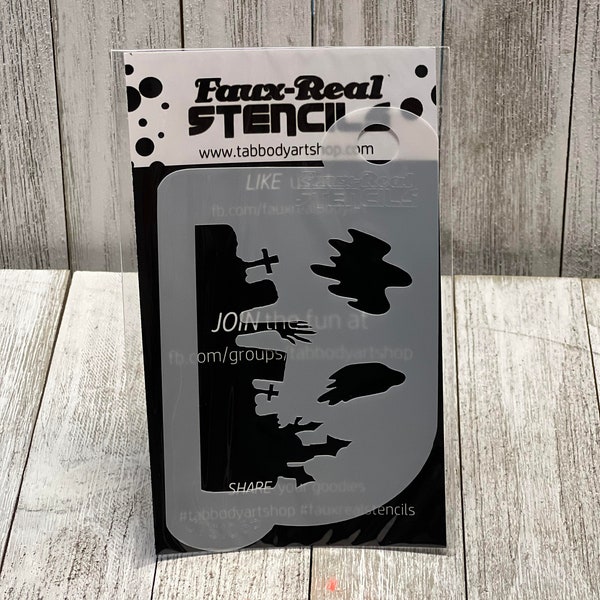 Ghost Face Painting Stencil - Etsy