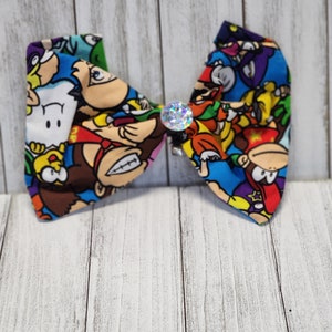 Handmade Hair Bow Mario and Friends - Etsy