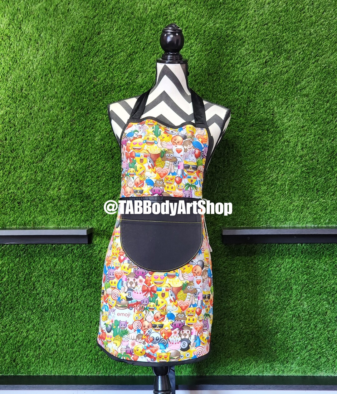 Handmade Reversible Apron Emoji - Etsy