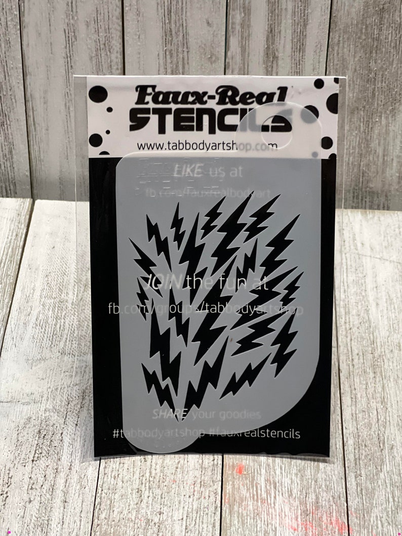 Face Painting Stencil Lightning Bolt - Etsy