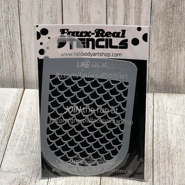 Mermaid Scales Stencil Face Painting - Etsy