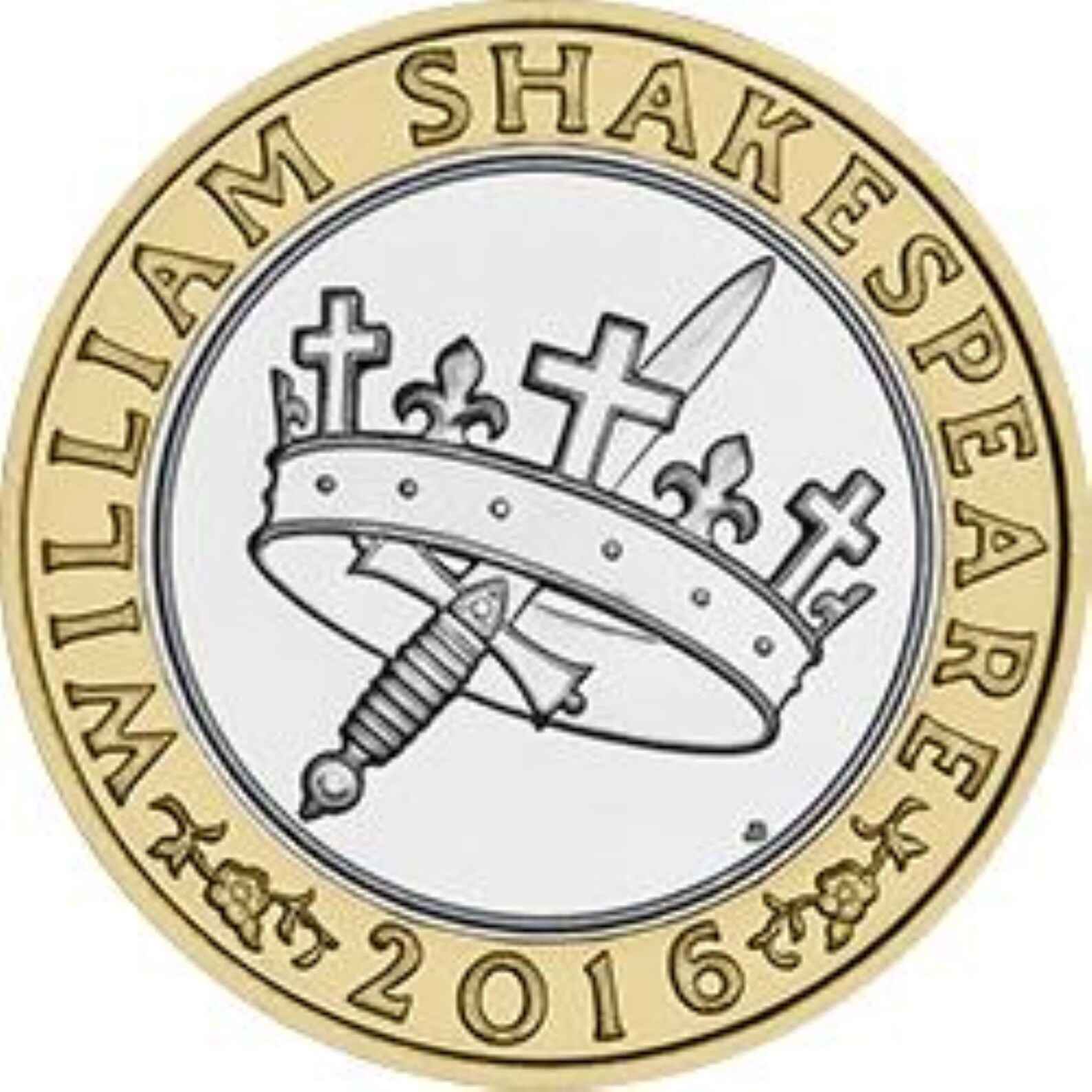 William Shakespeare 2016 2 Pound Coin - Etsy