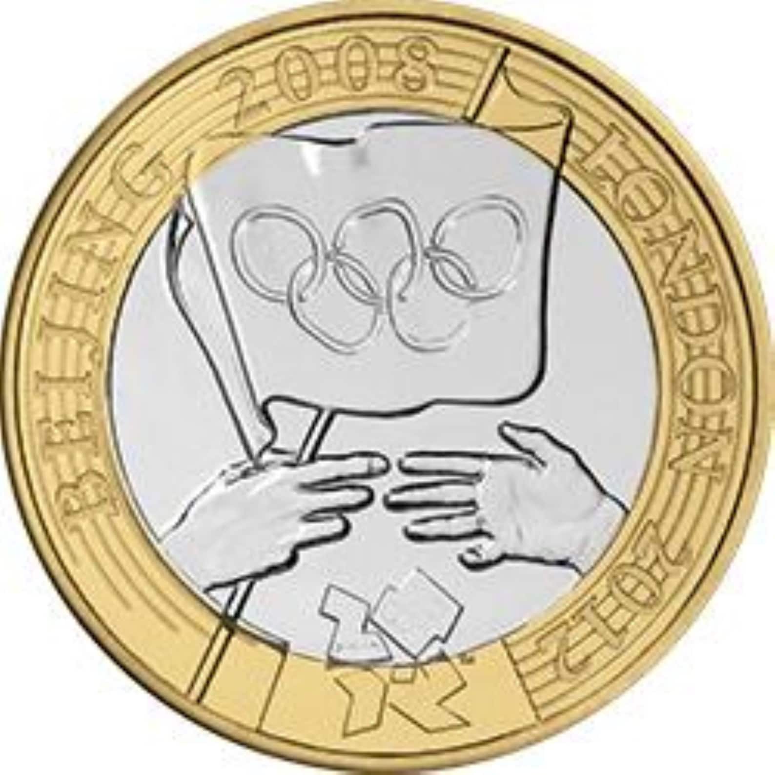Beijing To London Olympic Handover 2 Pound Coin 2008 2012 | Etsy