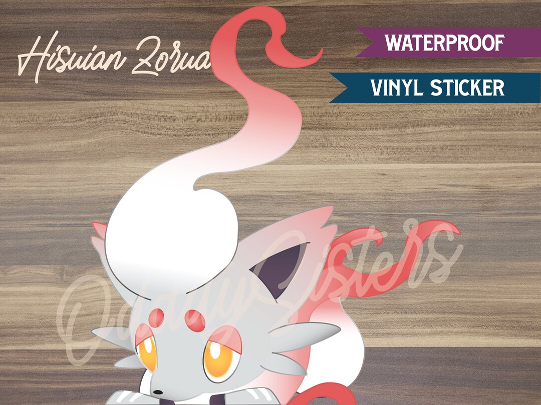 Hisuian Zorua Peeker Sticker Decal Pokemon Legends Peek A Boo Sticker ...