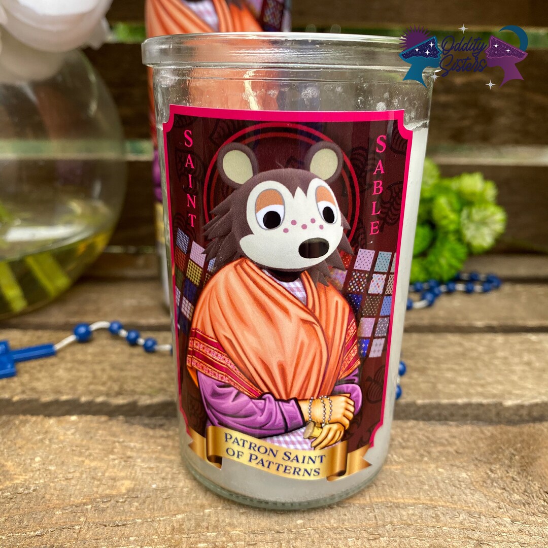 Mini Sable ACNH Divertida Vela de Oración / Saint Sable Vela de Oración ...