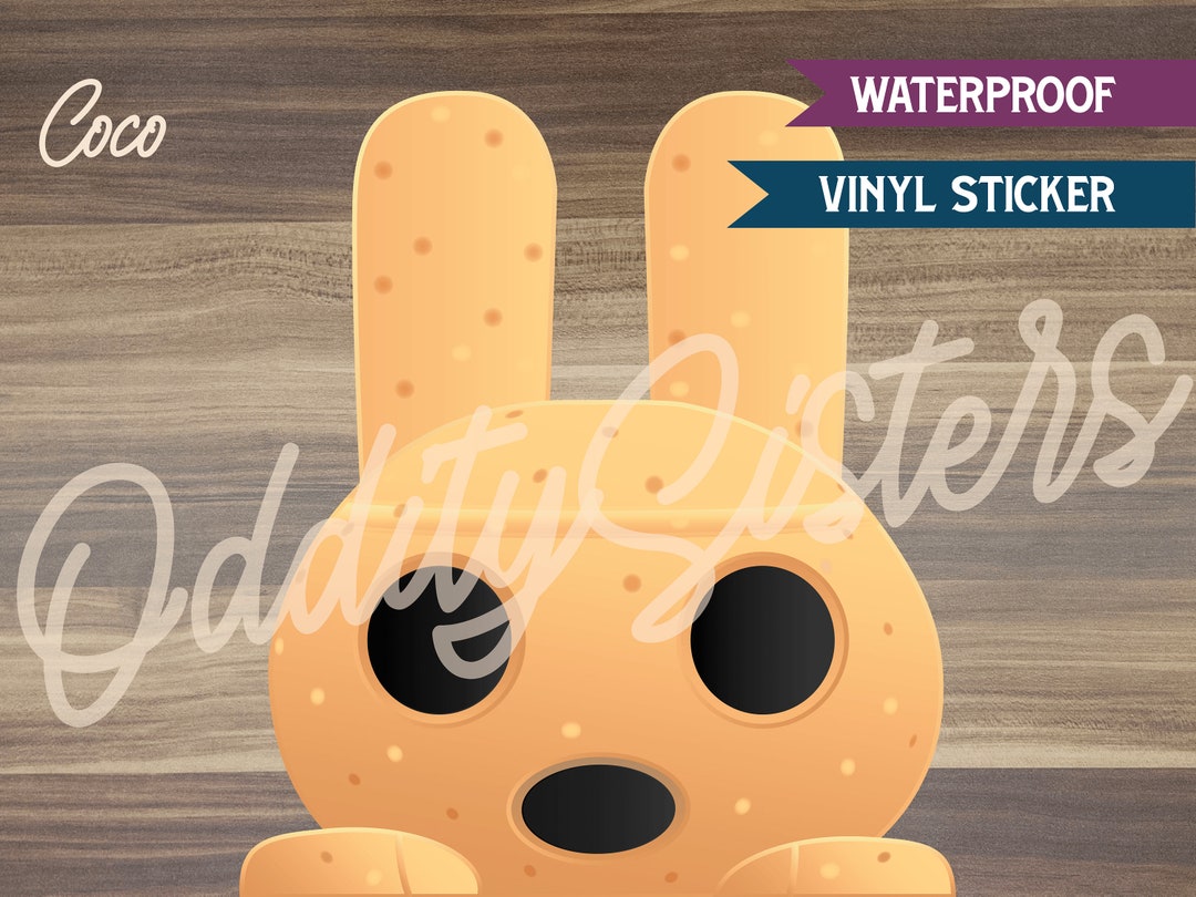 Coco ACNH Peeker Sticker Decal Animal Crossing Peek A Boo Sticker ...