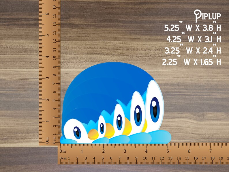 Piplup Peeker Sticker Decal Pokemon Peek A Boo Sticker - Etsy