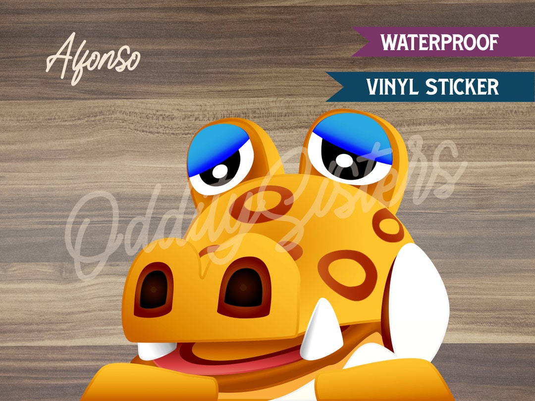 Alfonso ACNH Peeker Sticker Decal Animal Crossing Peek A Boo Sticker ...