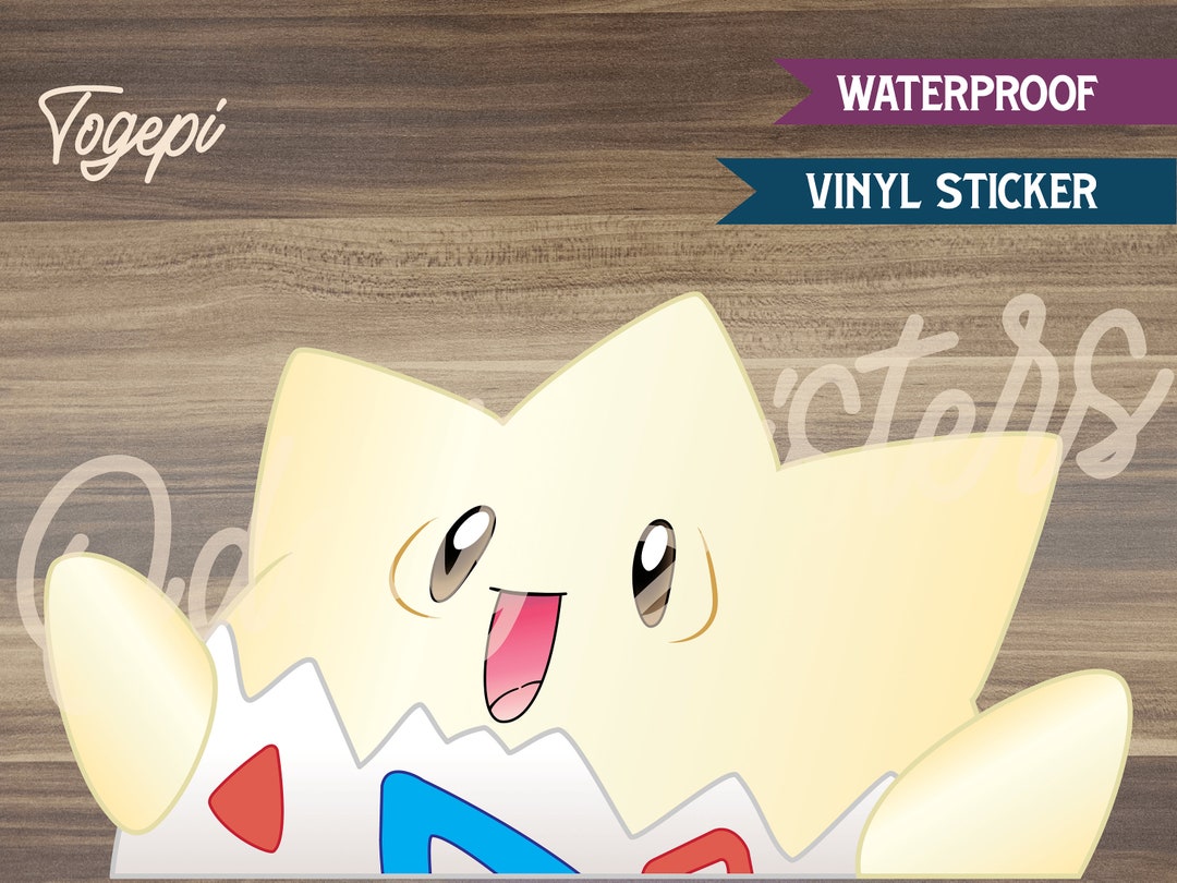 Togepi Pokemon Peeker Sticker Decal Pokemon Peek A Boo Sticker ...