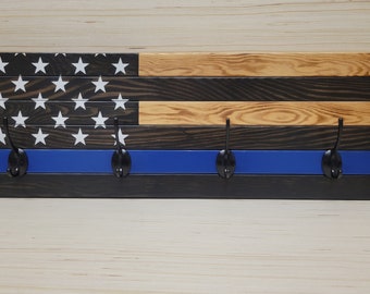 Blue Coat Rack | Etsy