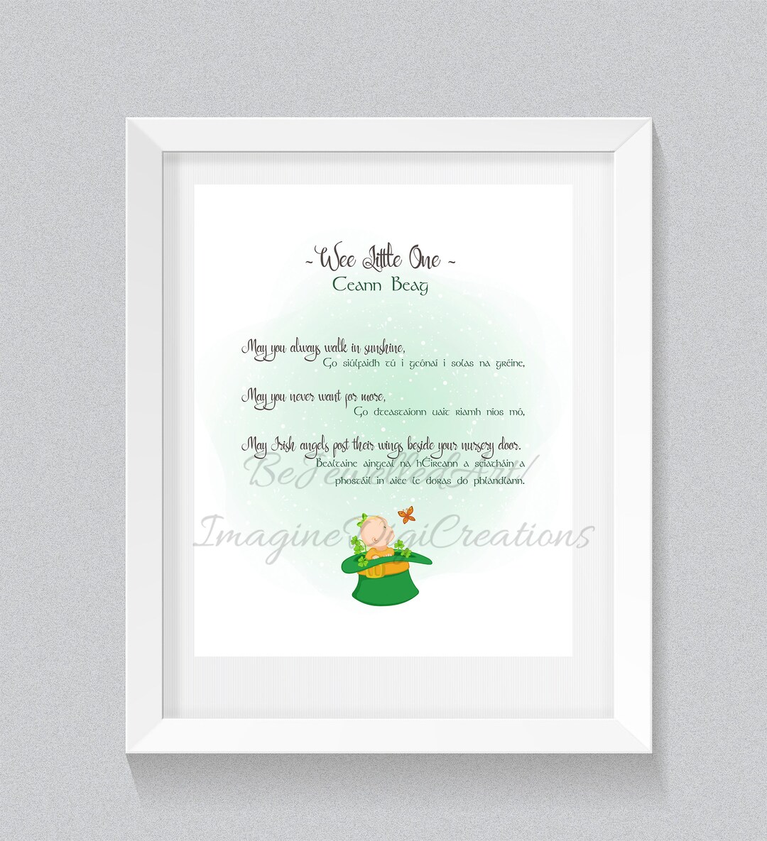 Irish Baby Blessing, Gaelic, Baby Shower,baby Blessing, Irish Baptism ...