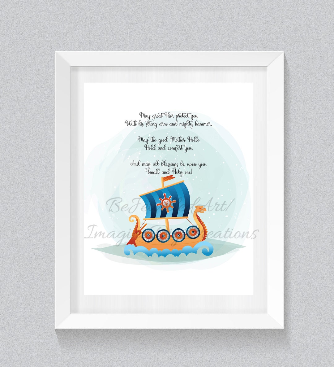 Baby Nursery, Digital Art,adventures, Norse Lullaby,viking Baby ...