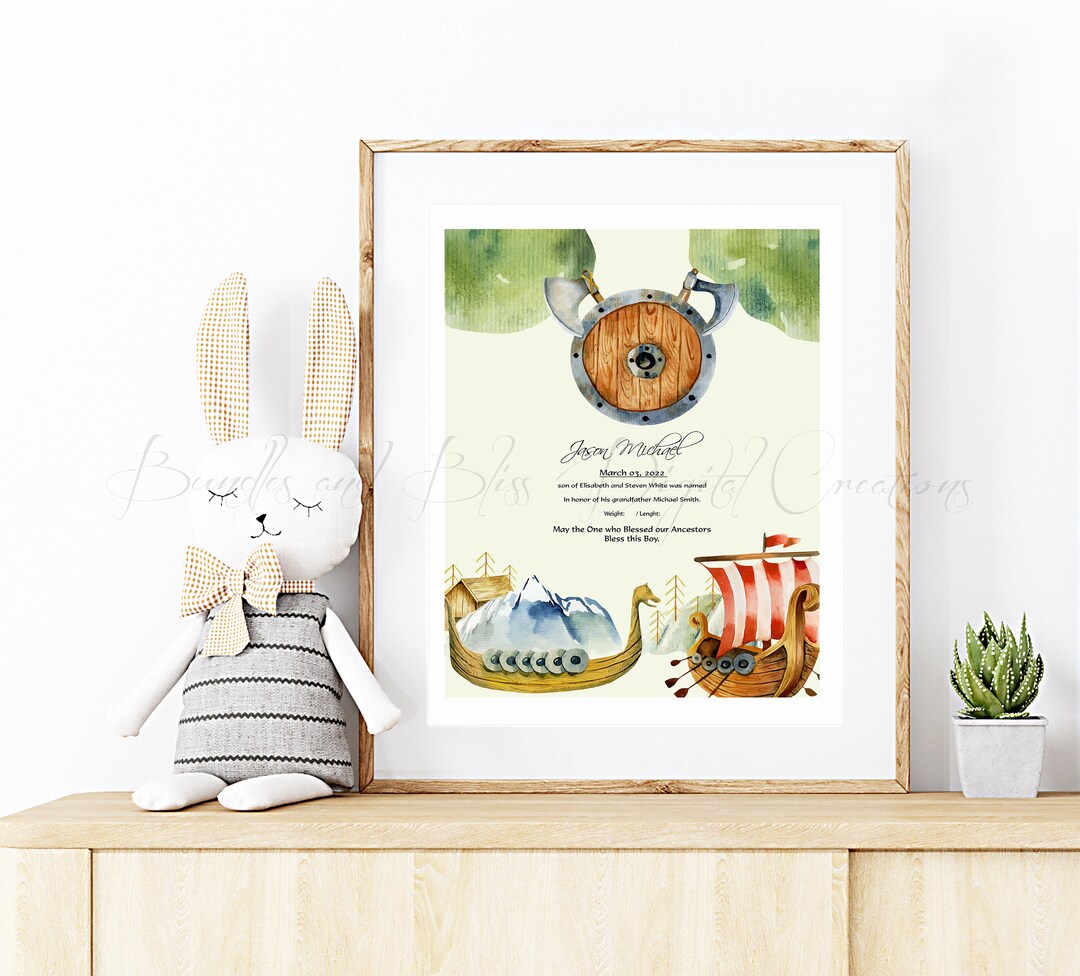 Baby Viking,baby Shower, Baby Gift, Baby Naming, Lullaby, Viking Style ...