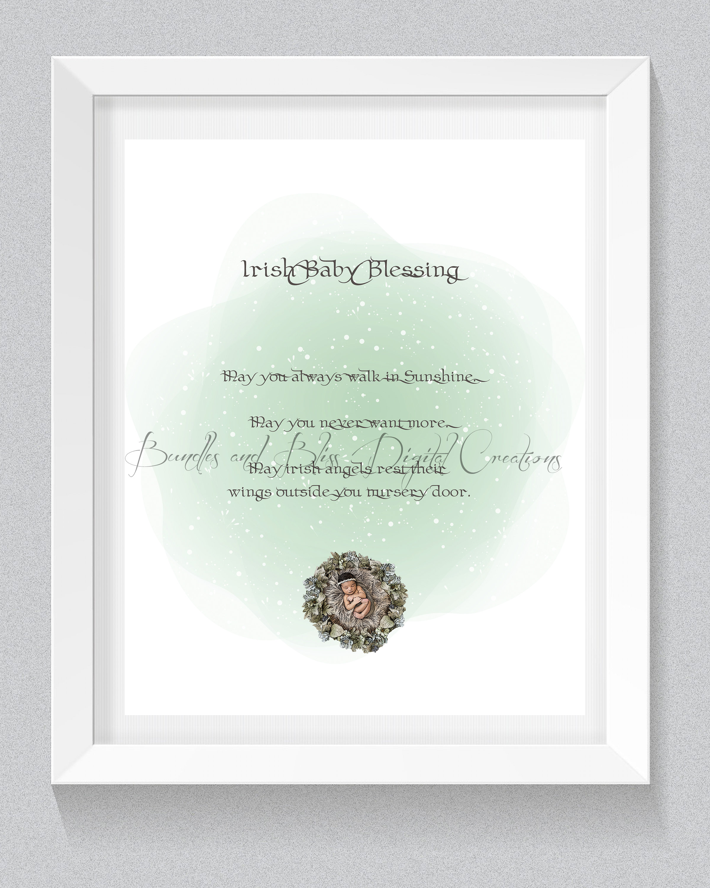 Irish Baby Blessing, Gaelic, Baby Shower,baby Blessing, Irish Baptism ...
